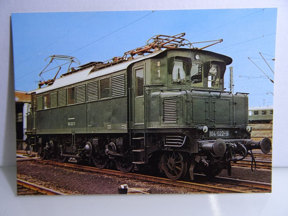 Postkarte Deutsche Bundesbahn DB Lok 104 022-9 Bw Osnabrück (Gebraucht) in Teufen AR für CHF 1.5 ...