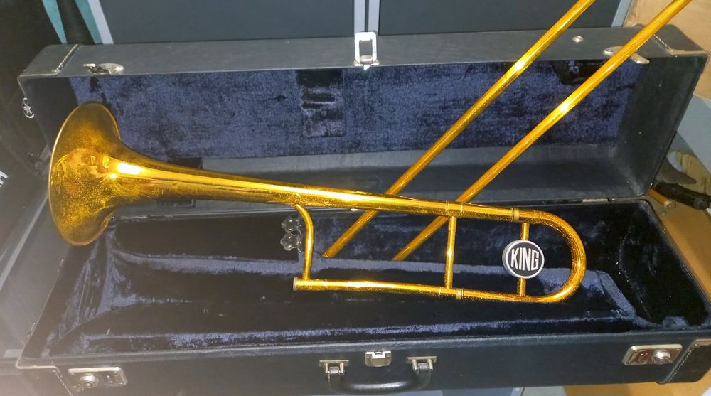 Posaune KING 3B Nr.2103 PROFESSIONAL mit Koffer (Gebraucht) in Matten b ...