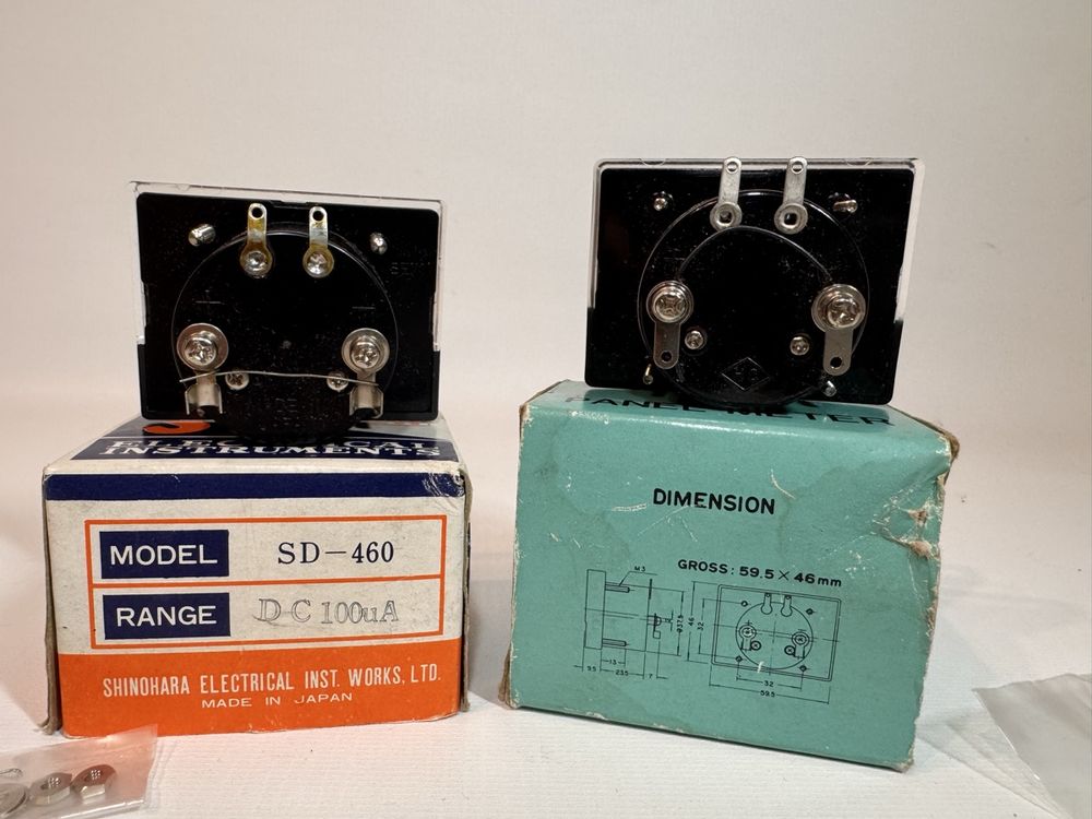 2x Panel Meter neu: 100µA Shinohara SD-460 + 0–30V (Gebraucht) in ...