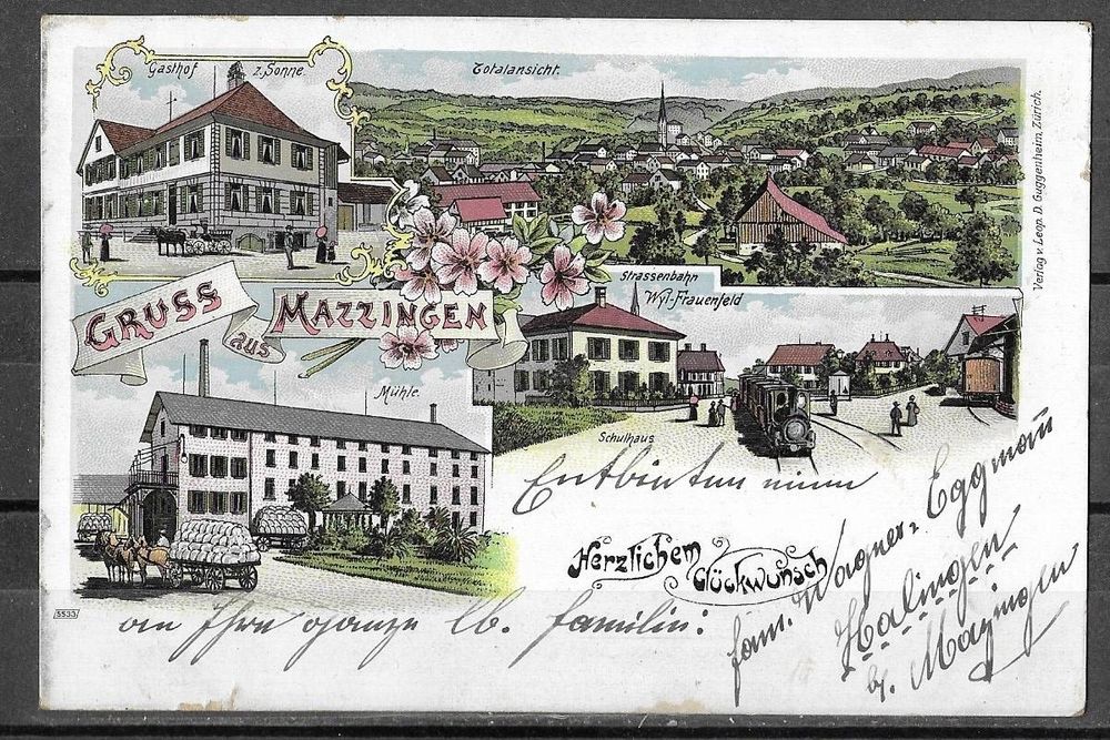 TG Gruss aus Matzingen 1905 (Litho) (Gebraucht) in Schocherswil für CHF 43 – mit Lieferung auf ...