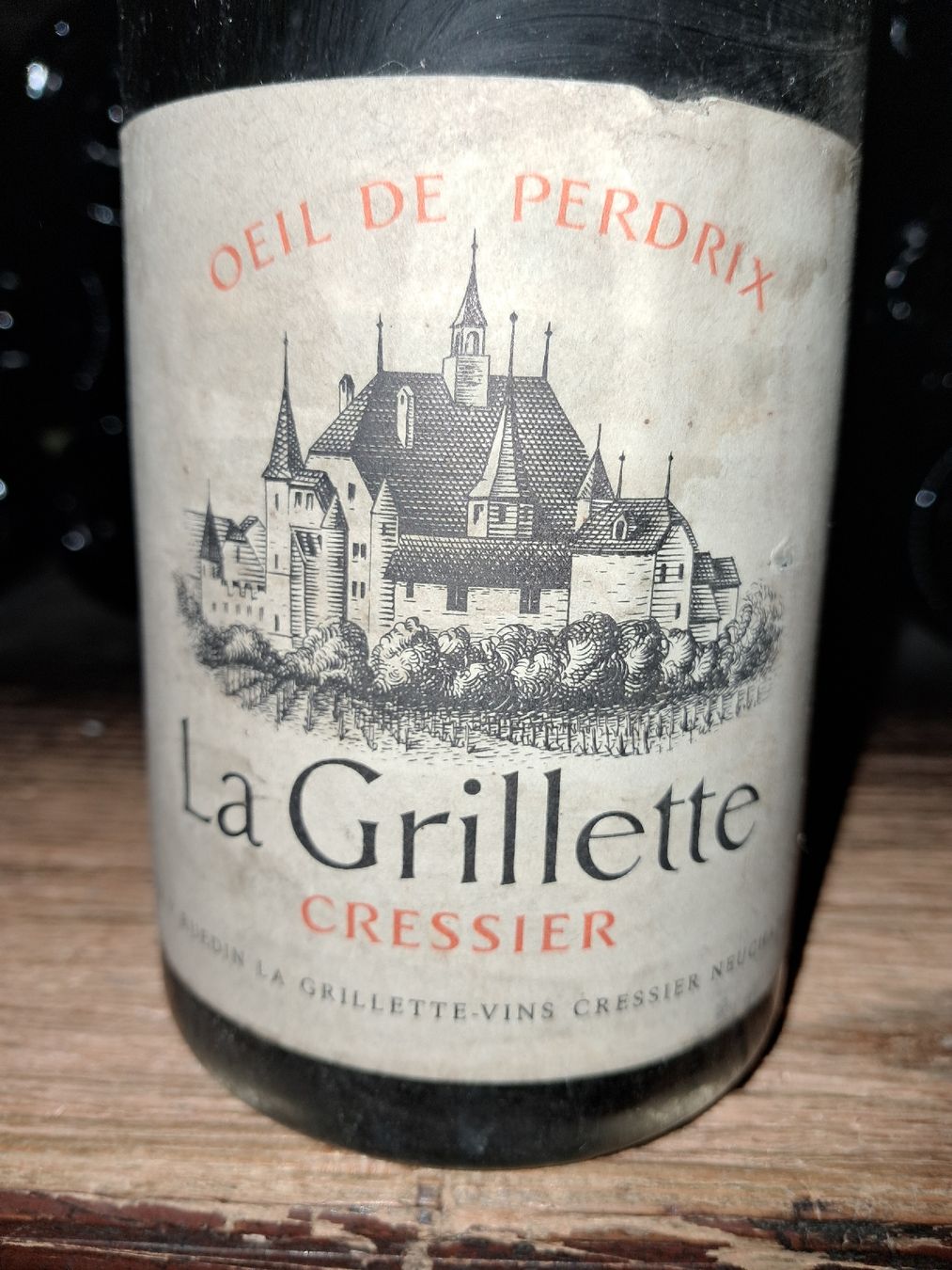 Oeil de Perdrix domaine viticole La Grillette 1972 (Neuf avec emballage ...