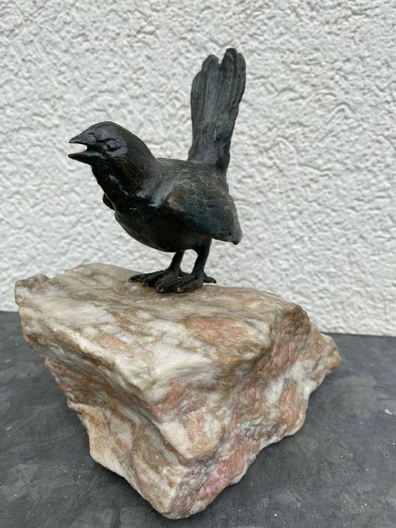 Vogel-Figur aus Bronze, Spatz , Sperling (Gebraucht) in Emmen für CHF ...