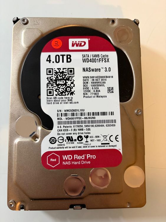 WD Red Pro 4TB (Gebraucht) in Dübendorf für CHF 65 – mit Lieferung auf ...