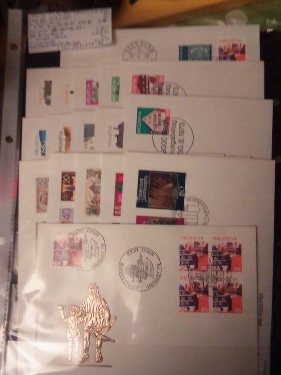FL FDC+CH Dauermarken 1973-81,14Briefe,6MK, Bundesfeier | Kaufen auf ...