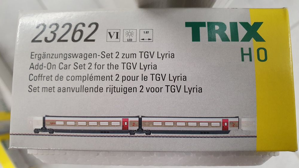 Trix 22260, 23260, 23262, 23263 SNCF&SBB TGV Lyria (Neu und ...