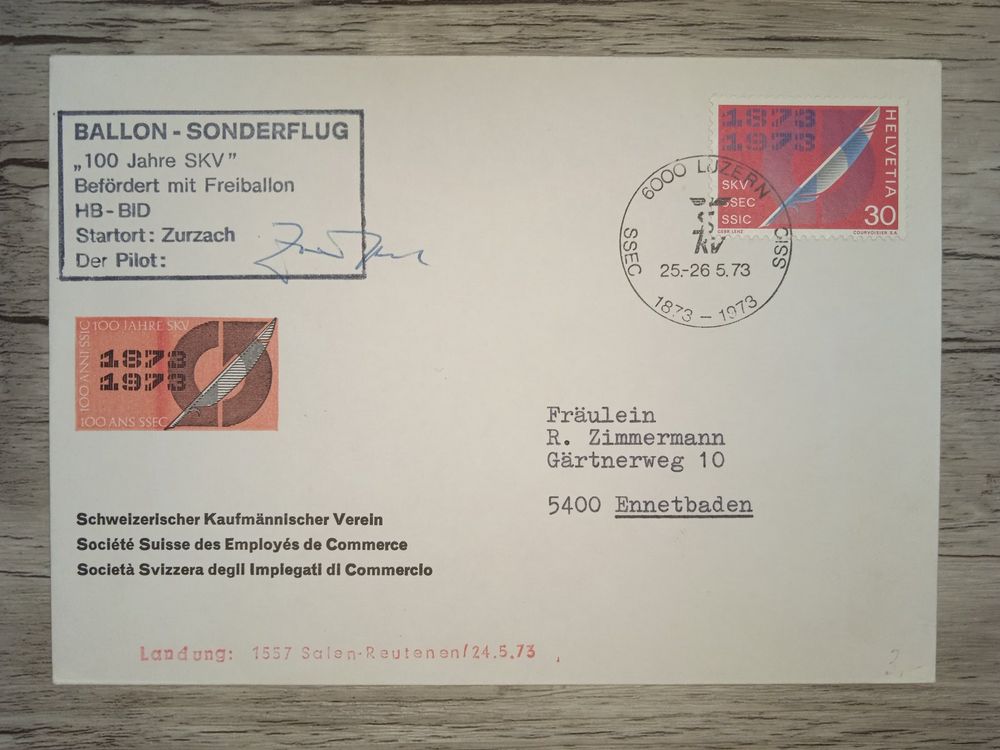 TR10 Enveloppe + Timbre Suisse 1963 | Kaufen auf Ricardo