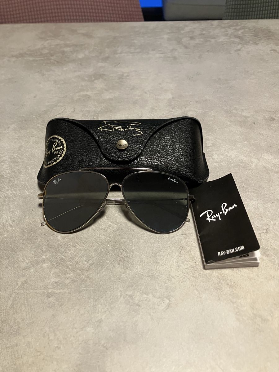 Original Ray Ban Lenny Kravitz x Aviator Revers Sonnenbrille (Gebraucht ...