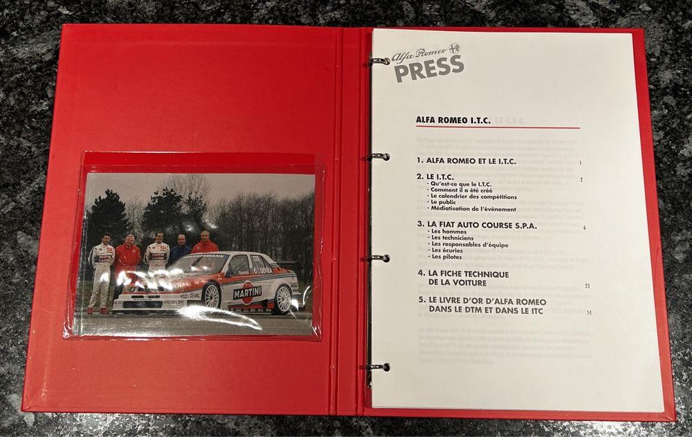Pressemappe Alfa Romeo DTM Franz. (Gebraucht) in Köniz für CHF 25 – mit ...