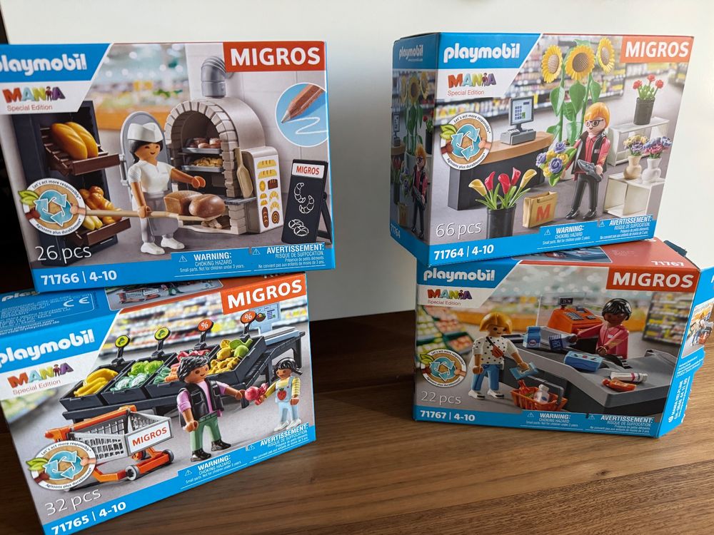 Playmobil Migros Mania Special Edition, 4 Sets! Top (Neu und ...
