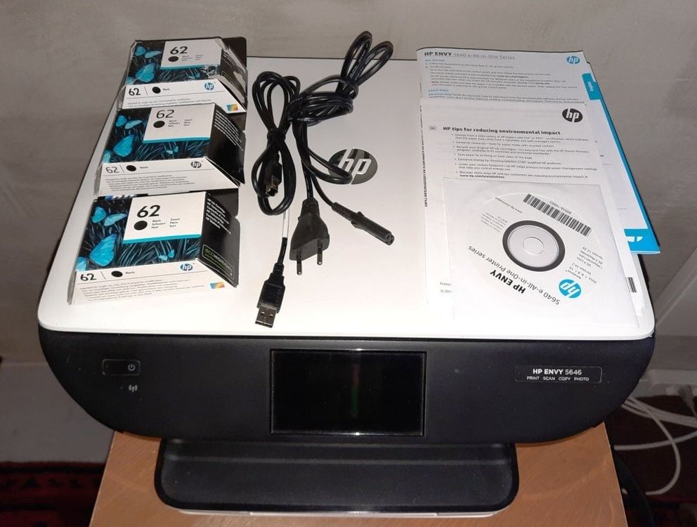 HP Envy 5646,All-IN-ONE Drucker,WLAN,TouchscreenFarbdisplay, (Gebraucht ...