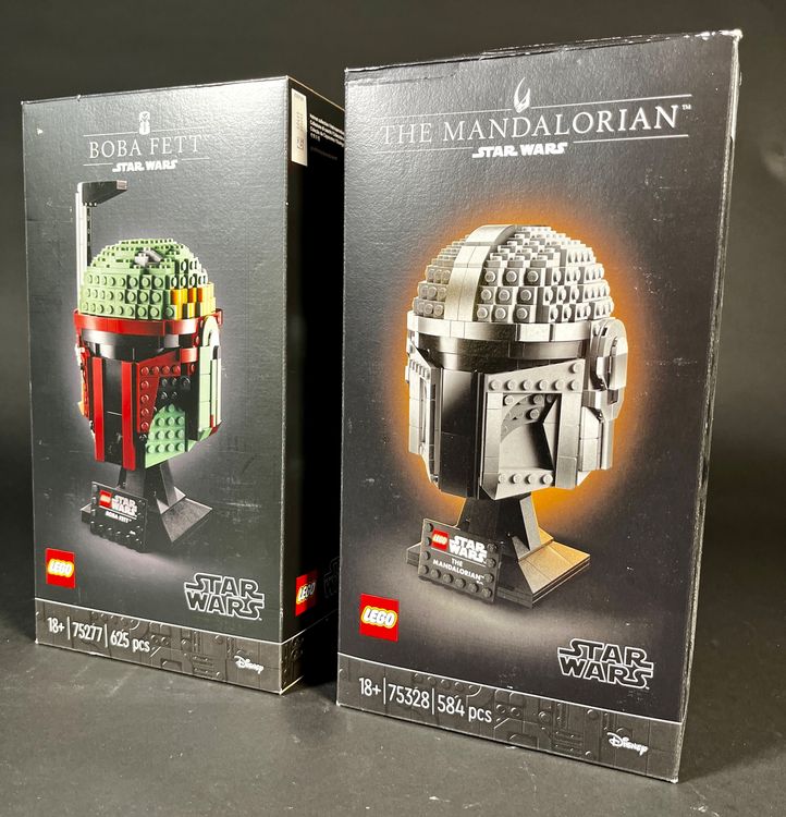 LEGO Star Wars Helm Boba Fett 75277 und Mandalorian 75328 (Neu (gemäss ...