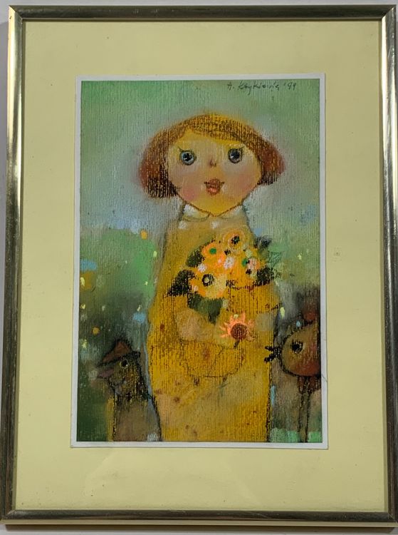 Anna Ksykiewicz Dame mit Blumen Pastell (Gebraucht) in Root für CHF 30 ...