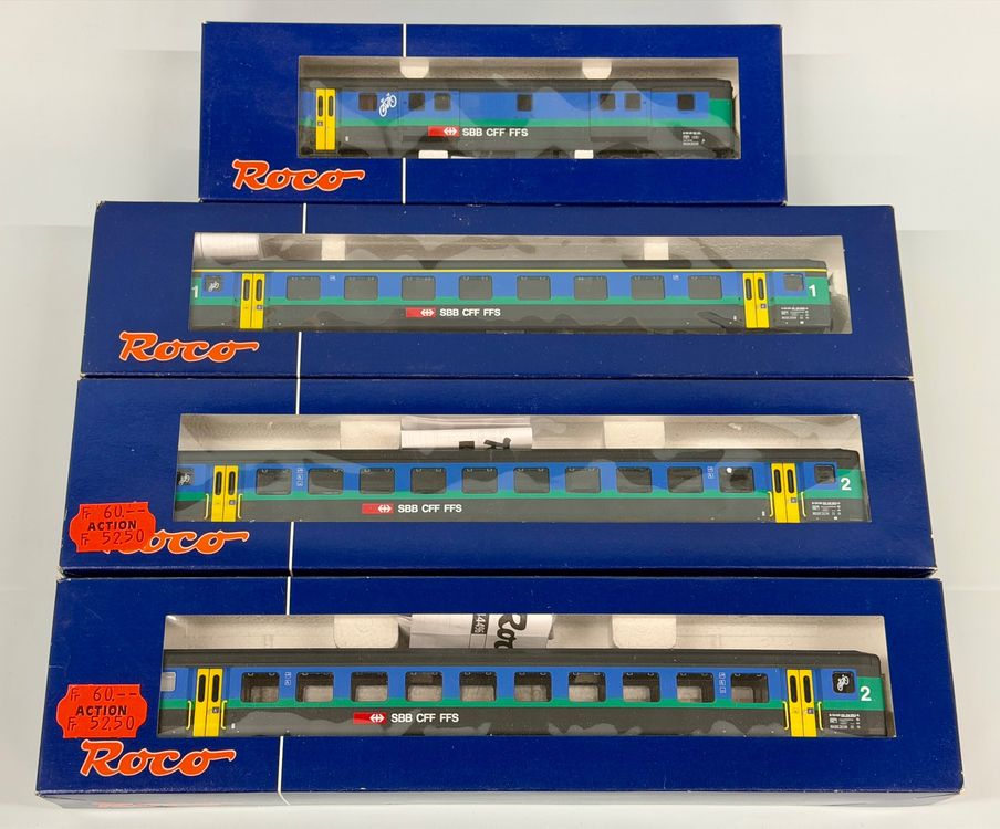 4x Roco SBB Wagen "Papagei" (Gebraucht) in Holzhäusern ZG für CHF 156 ...