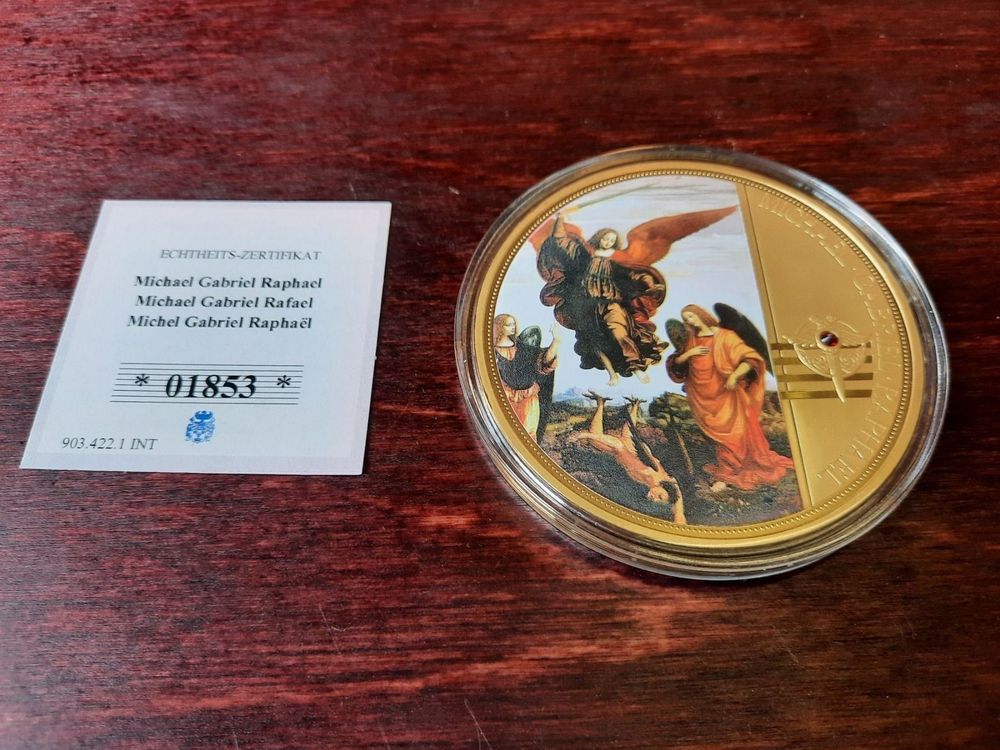 Münze Michael, Gabriel, Raphael vergold. (Gebraucht) in Weinfelden für ...