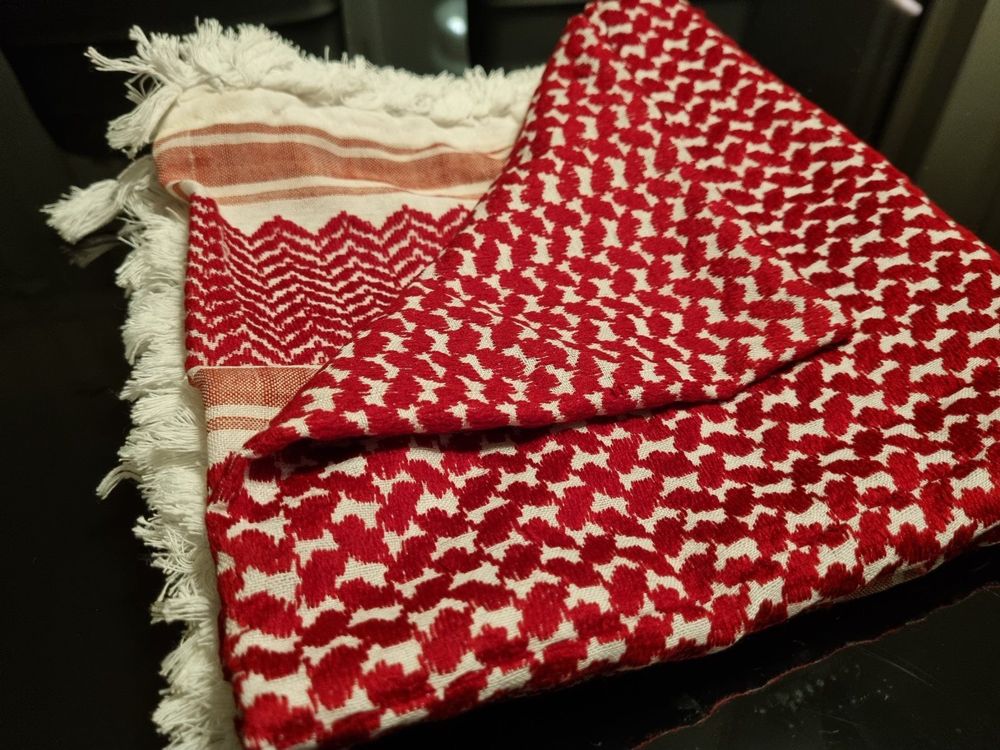 Arabic Jordanian Shemagh Keffiyeh Scarf Red - Original (Gebraucht) in ...