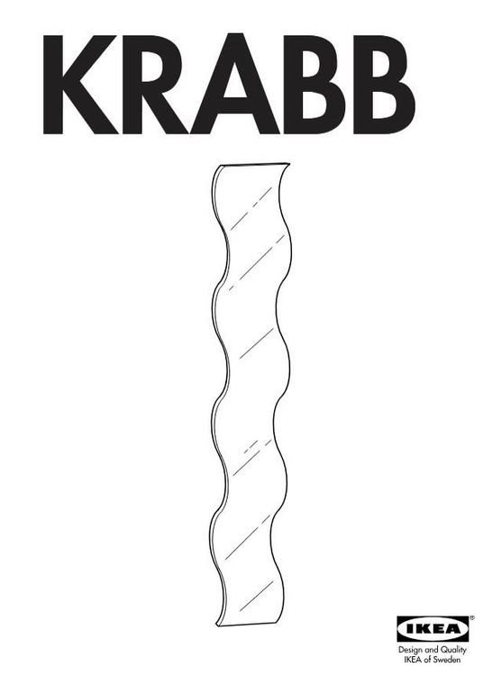 Deux supports de fixation pour mirroir mural KRABB IKEA (Neuf avec ...