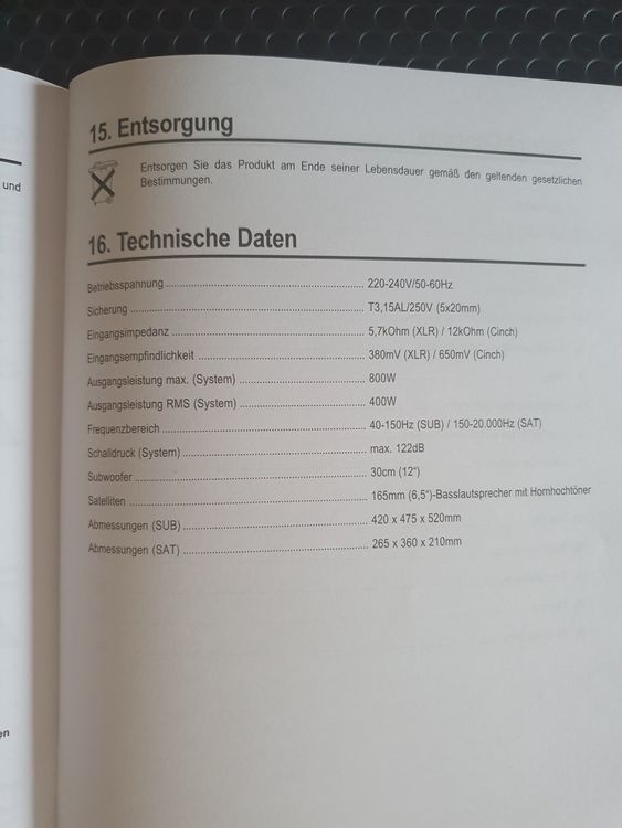 MPA M.I.L.L.Y. 2.0 MK III AKTIV PA Komplettanlage 800 Watt (Gebraucht ...