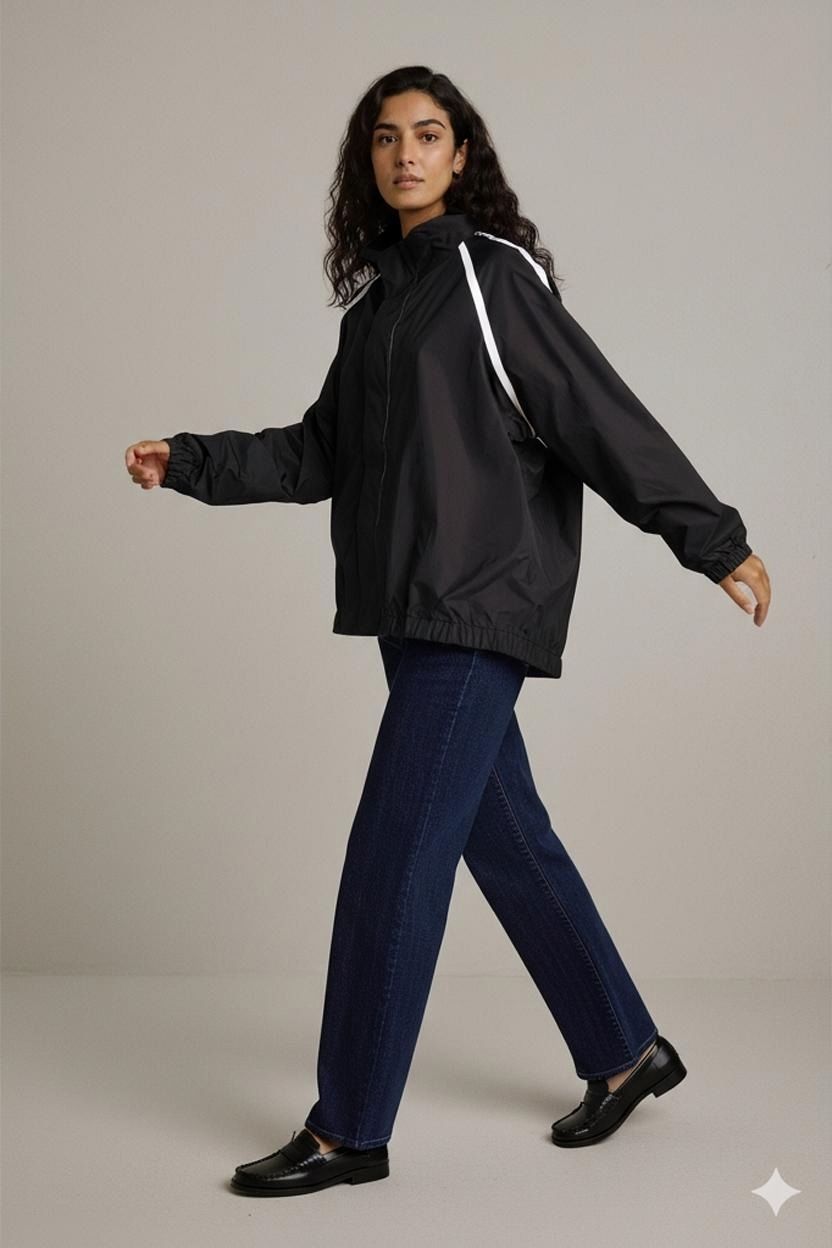 Harley-Davidson Black Windbreaker Jacket with Logo - Size (Gebraucht ...