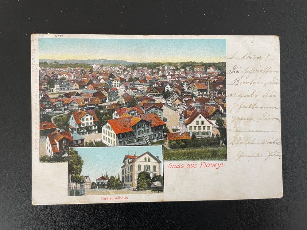 AK SG "Gruss aus Flawil", Realschulhaus (Gebraucht) in Thal für CHF 7 – mit Lieferung auf ...
