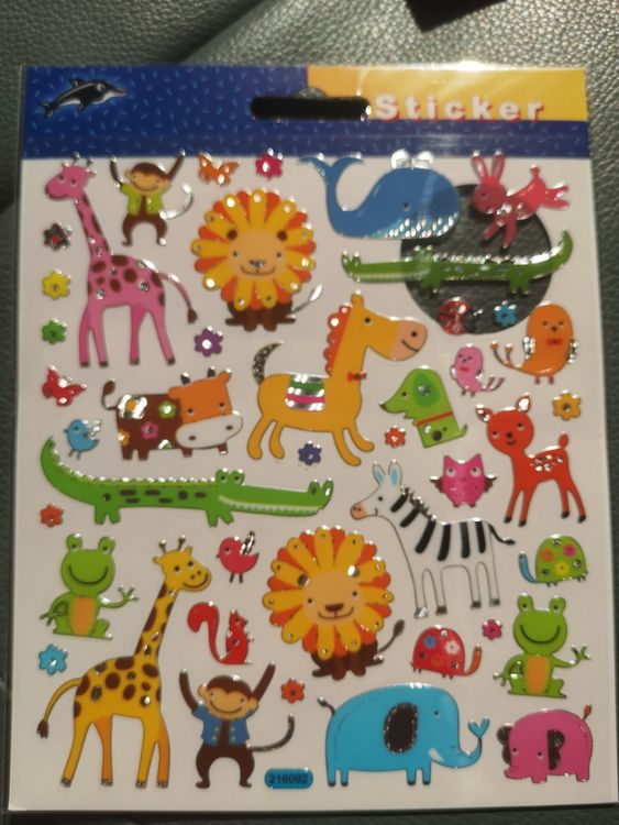 1 Bogen Sticker Tiere Zoo neu (Neu und originalverpackt) in Leuggern ...