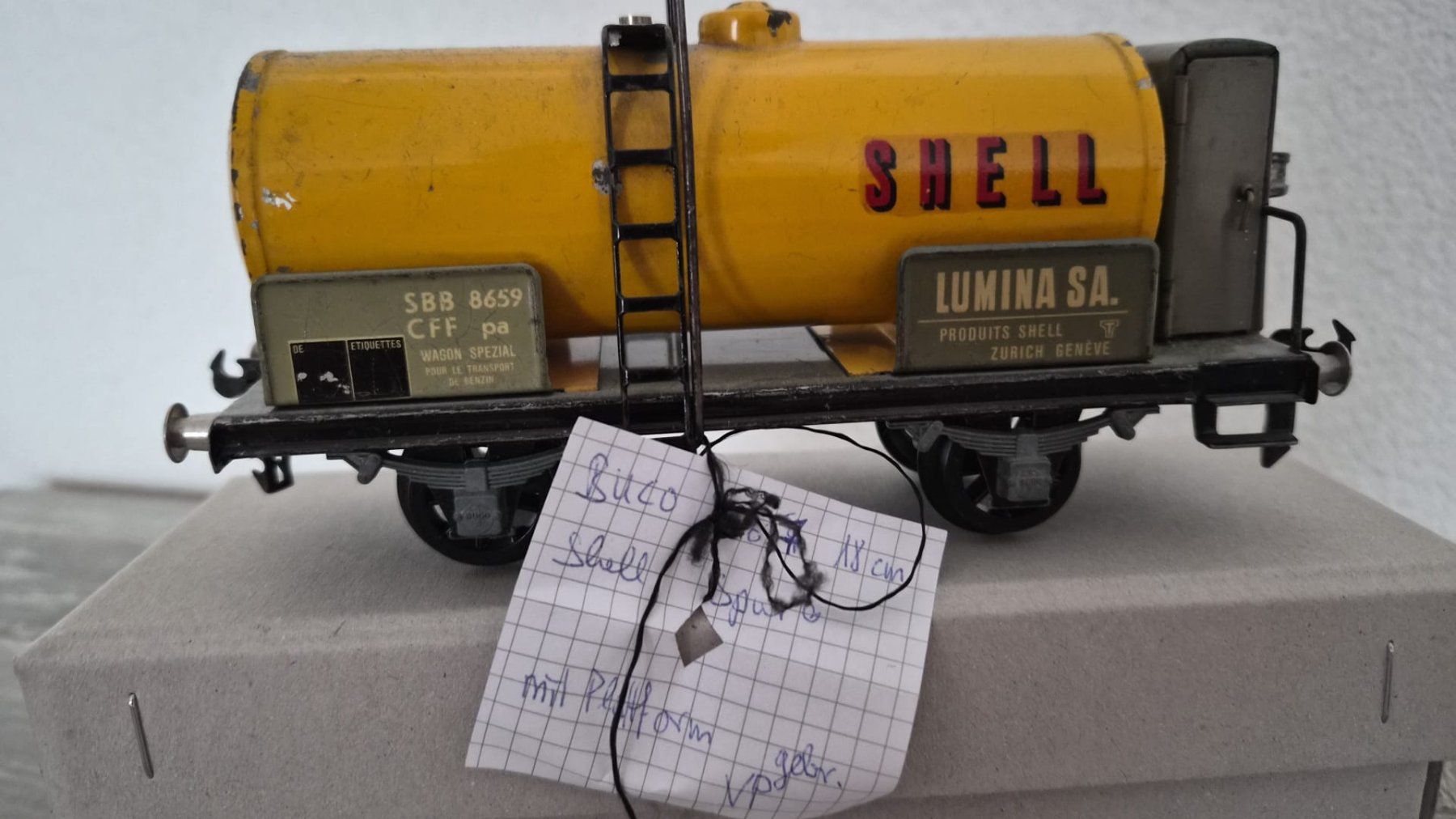 Buco Shell Spur 0 8657, 2-Achser, mit Plattform, + Karton (Gebraucht ...