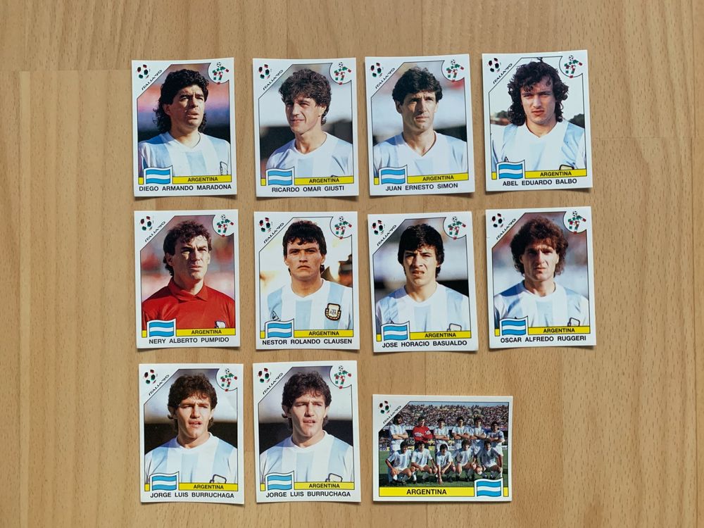Panini Football Sticker WM Italia 90 - Argentina (Gebraucht) in Bünzen ...