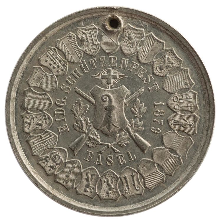 Schützenmedaille 1879 Basel (Gebraucht) in Rotkreuz für CHF 35 – mit Lieferung auf Ricardo kaufen