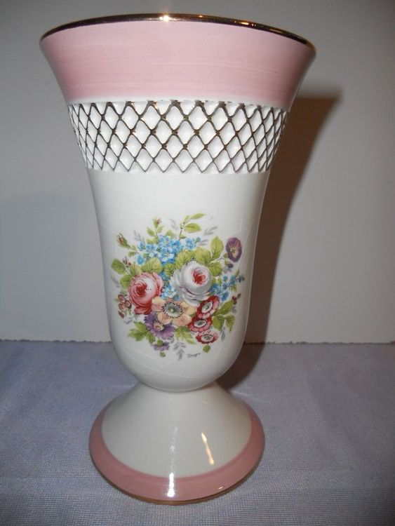 Porzellan Vase, Marke Symbol Krone + FC, guter Zustand (Gebraucht) in ...
