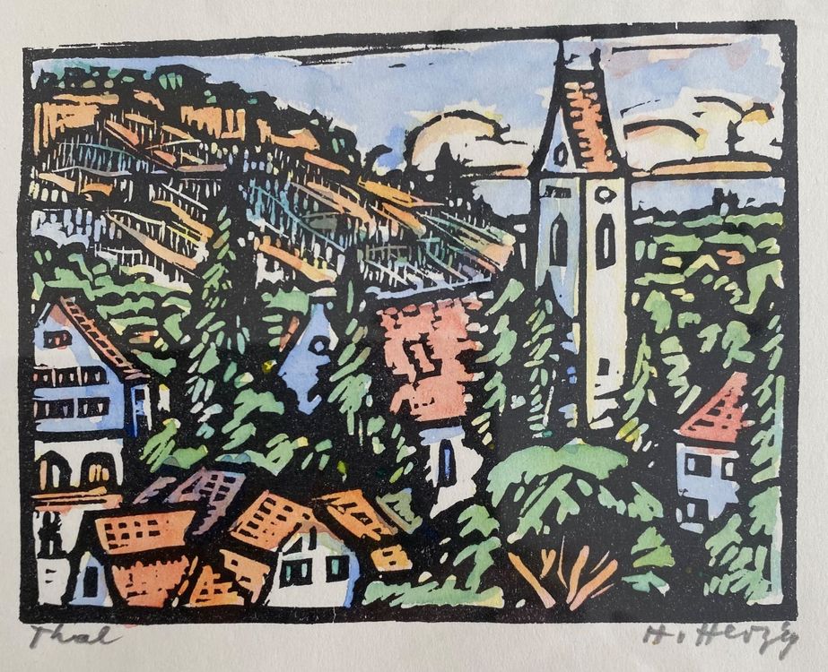 Original Holzschnitt Heinrich Herzig | Kaufen auf Ricardo