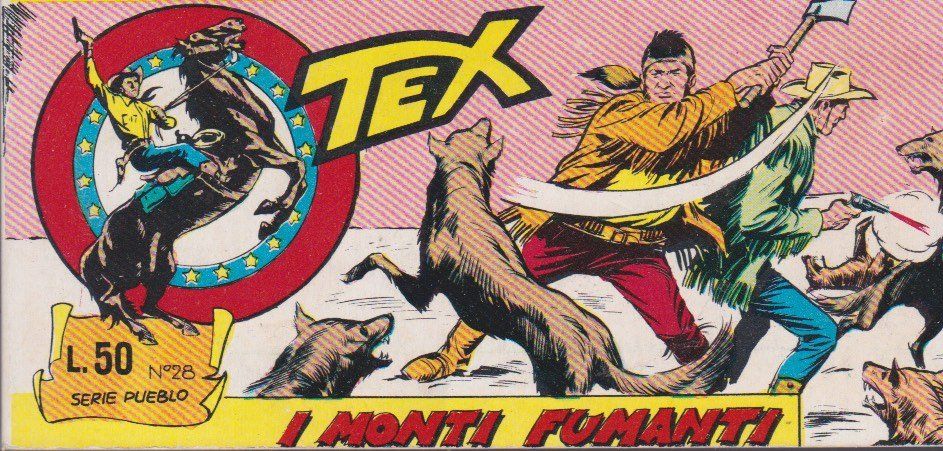 Italian comic strip TEX SERIE PUEBLO # 28 1965 MONTI FUMANTI (Gebraucht ...