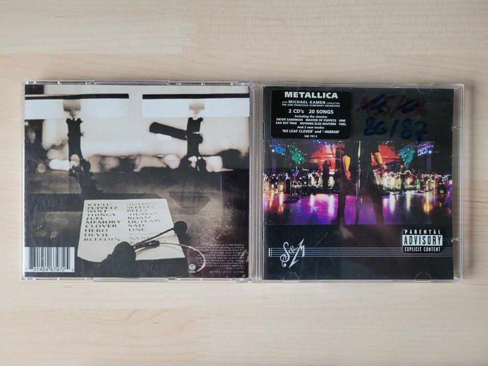 Metallica - S & M DCD 1999 (Gebraucht) in Nebikon für CHF 1 – mit Lieferung auf Ricardo kaufen
