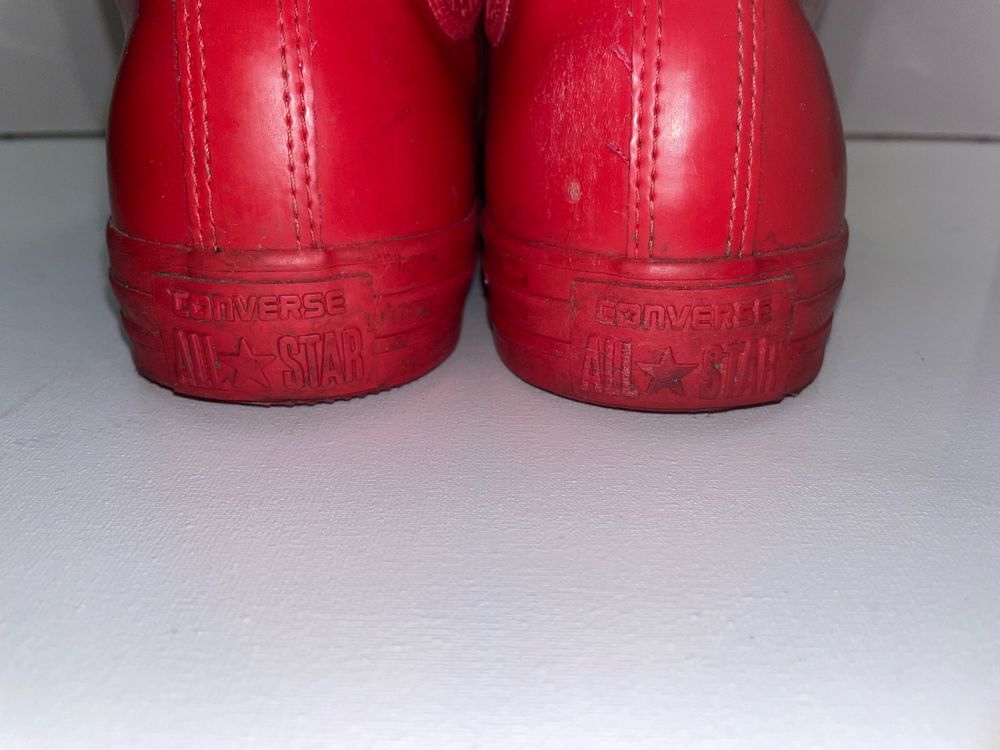 rote Converse 'ALL STAR' High komplett gummiert, Grösse 42 (Gebraucht ...