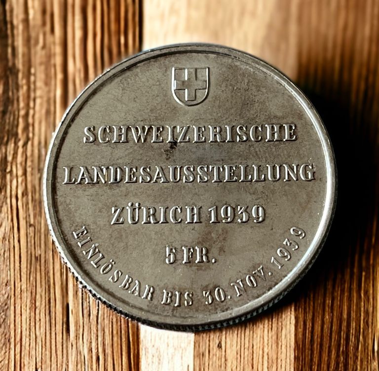 Schweiz Gedenkmünze 5 Franken 1939 Landesausstellung | Kaufen auf Ricardo