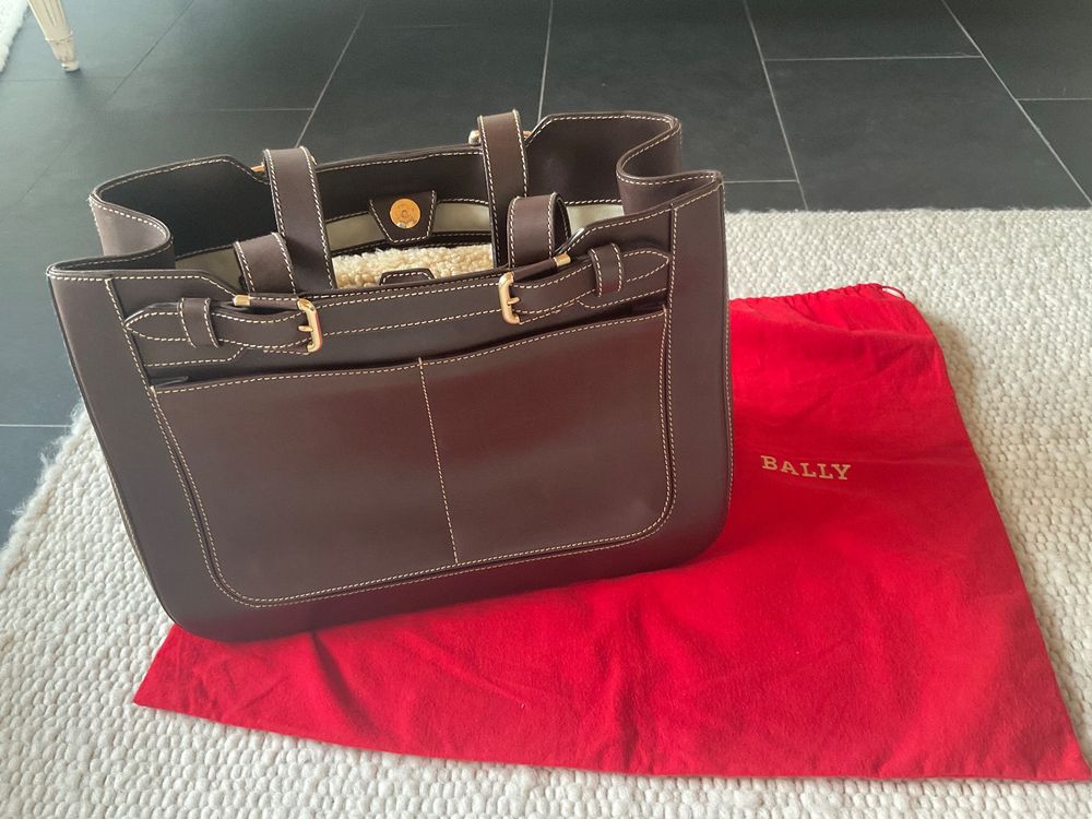 BALLY MASSIVE ECHT LEDER TASCHE MIT DUSTBAG (Neu und originalverpackt ...