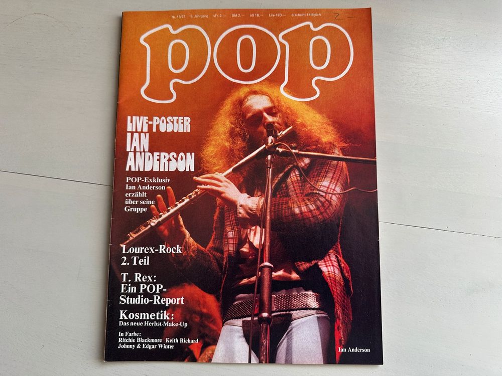 POP 18.1973 kompl Poster MARC BOLAN T.REX STONES JETHRO TULL (Gebraucht ...