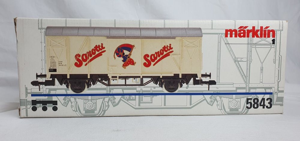 Märklin 5843 Spur 1 DB Gedeckter Güterwagen "Sarotti" OVP (Neu (gemäss ...