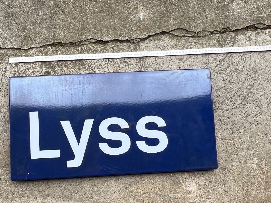 Emailschild Bahnhof SBB LYSS | Kaufen auf Ricardo