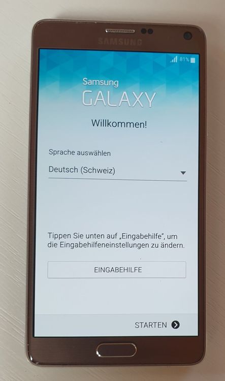 Samsung Galaxy Note 4 - S9SM-N910F - Gold - 32GB (Gebraucht) in Buchs ...