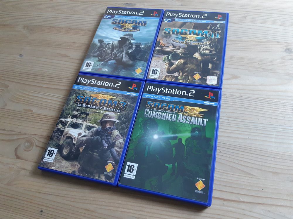 Socom US Navy Seals PS2 Set: 1 + II 2 + 3 + Combined Assault | Kaufen ...