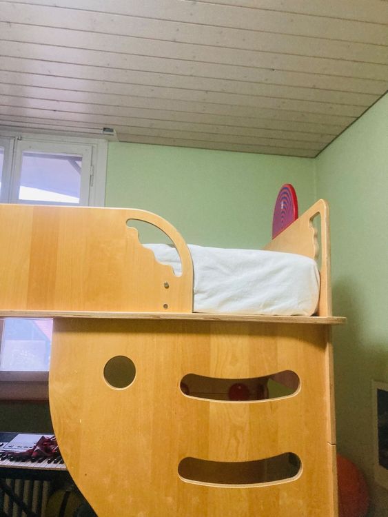 HABA Bett mit Rutsche (Gebraucht) in Bibern SO für CHF 22 – mit ...