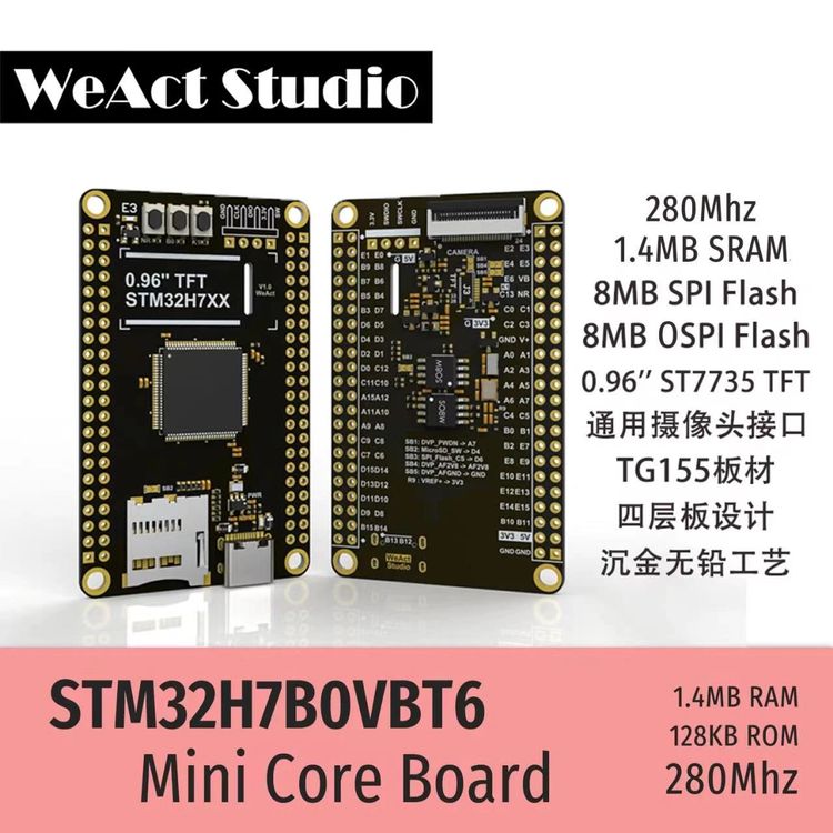 WeAct STM32H7B0 STM32H7 x2 inklusive Kamera OV2640 (Neu (gemäss Beschreibung)) in St. Gallen für ...
