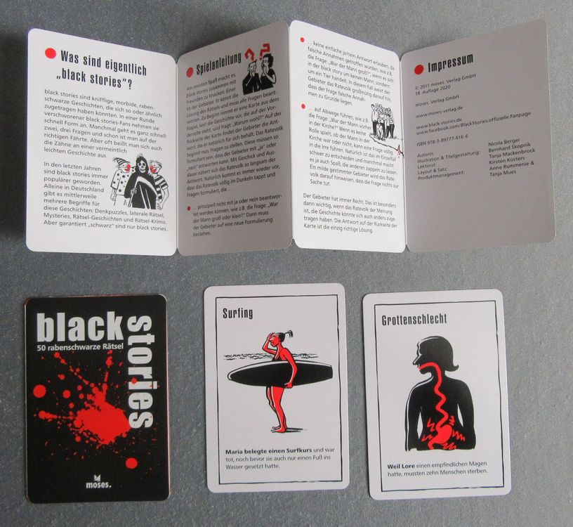 black stories - Holiday Edition - 50 rabenschwarze Rätsel (Gebraucht ...