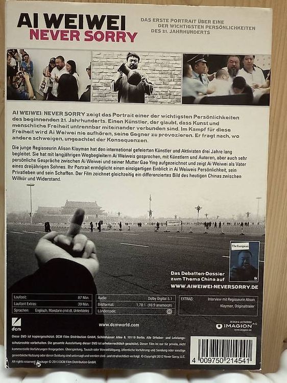 DVD: Dokumentation über den Künstler Ai Wei Wei (Neu (gemäss Beschreibung)) in Zürich für CHF 10 ...