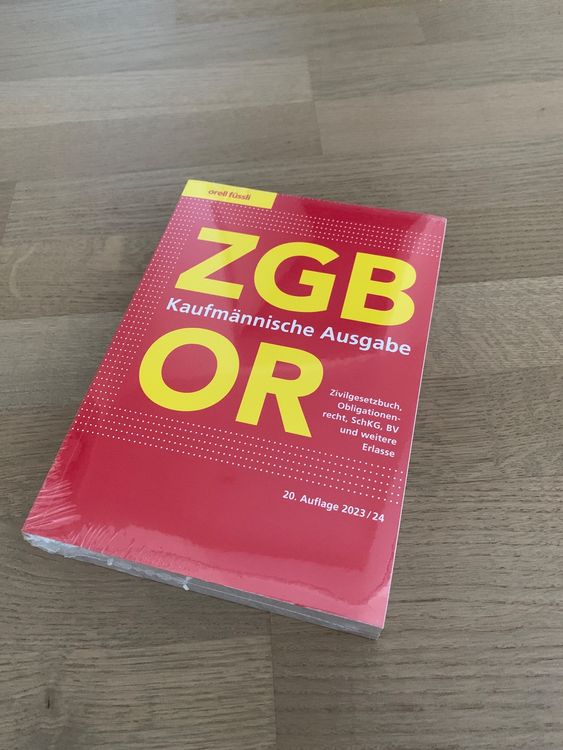 ZGB/OR kaufmännische Ausgabe 2023 (Neu und originalverpackt) in Einsiedeln für CHF 30 – mit ...