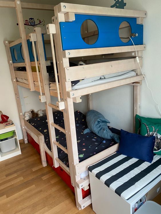 Klassisches Etagenbett (Stockbett) für 2 Kinder, 90 x 200 cm | Kaufen auf Ricardo