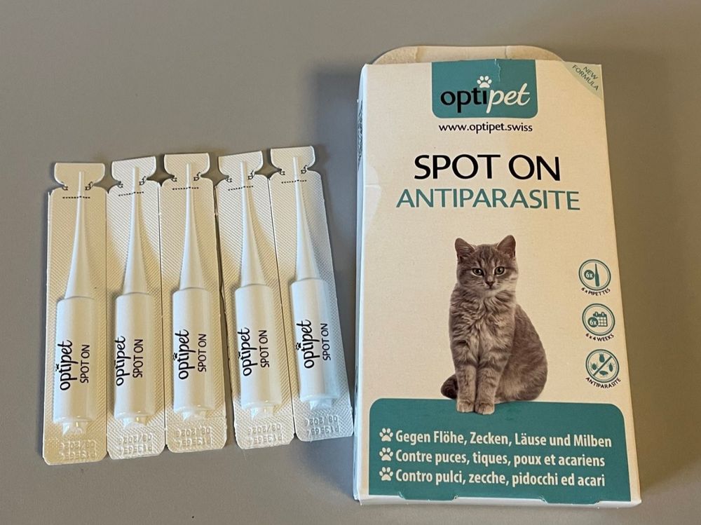 OptiPet Anti-Parasit-Tropfen SPOT ON 5 x 1 ml | Kaufen auf Ricardo