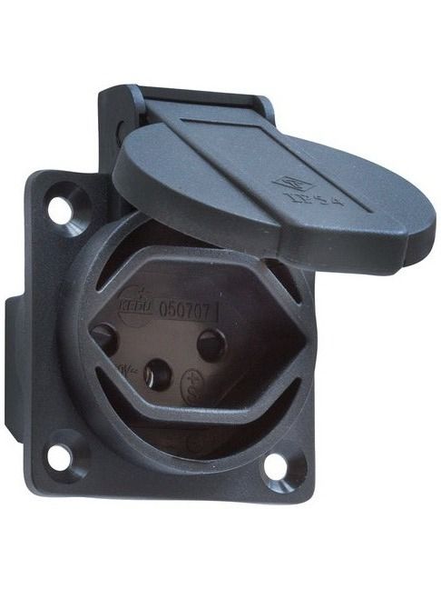 Einbausteckdose T13 230V/10A mit Klappdeckel *CH* IP54 (Neu und ...