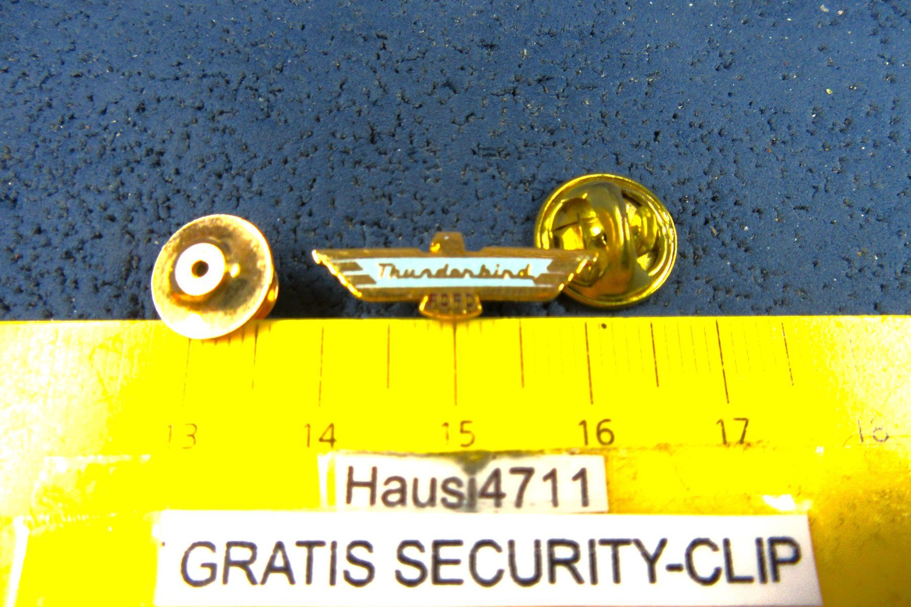 THUNDERBIRD FORD AUTO LOGO SCHMUCK-PIN MIT SECURITY-CLIP (Gebraucht) in ...