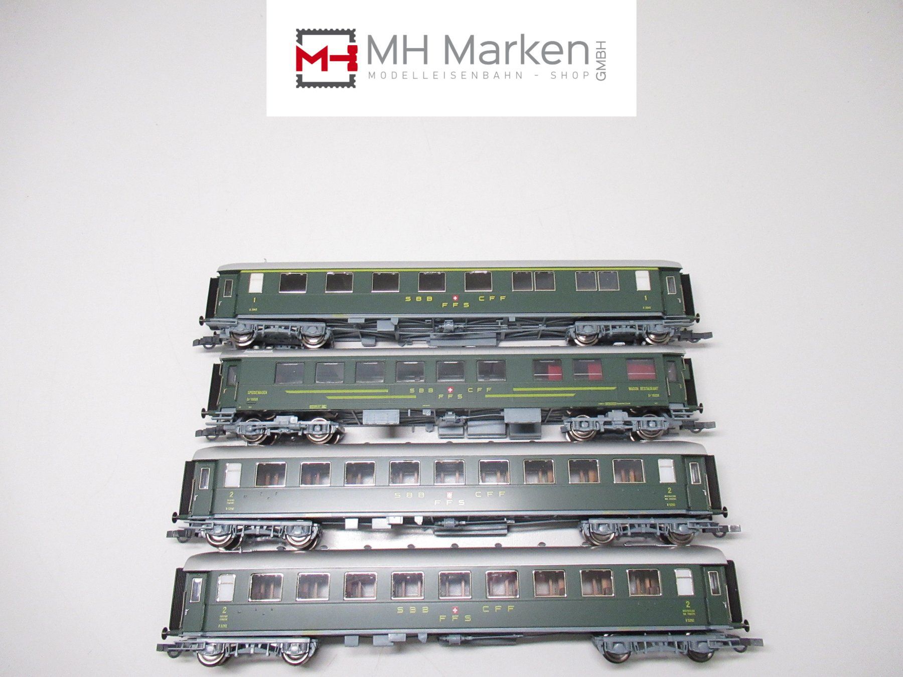 Roco 44877/2x 48878/44880 4-tlg Reisezugwagenset SBB DC H0 (Gebraucht ...