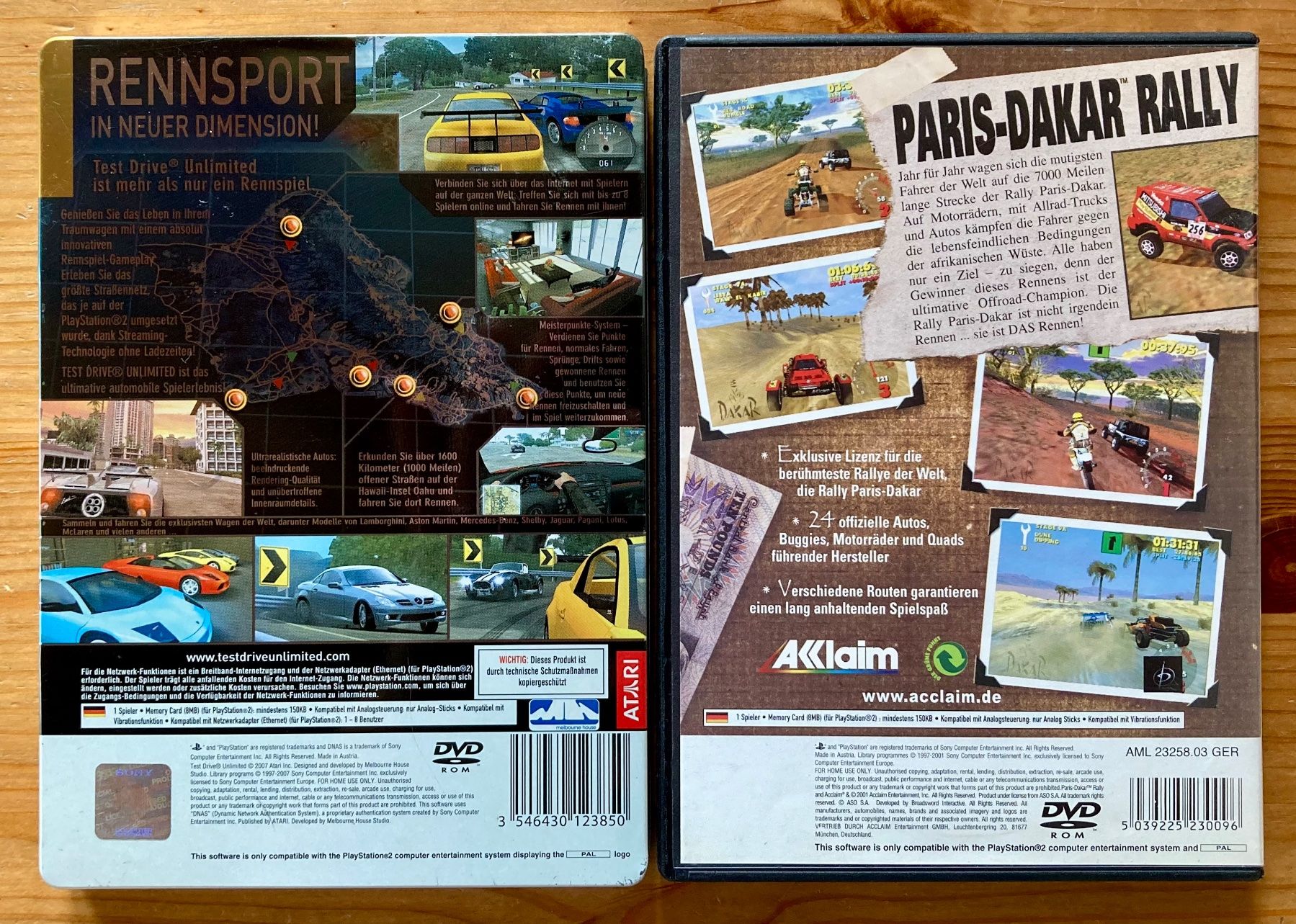 Test Drive Unlimited & Paris-Dakar Rally - PS2 (Gebraucht) in Zürich ...